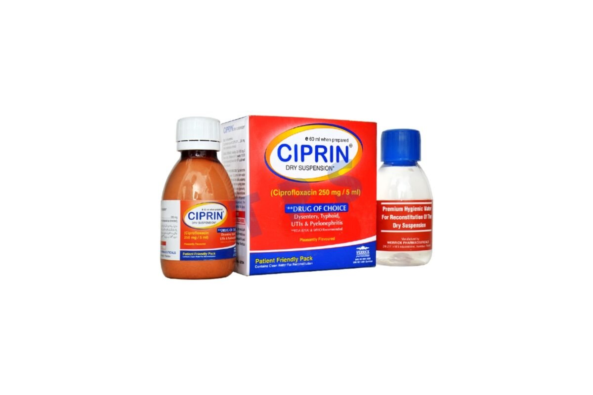 Ciprin Suspension 250mg/5ml 90ml - The Pharmacy Services