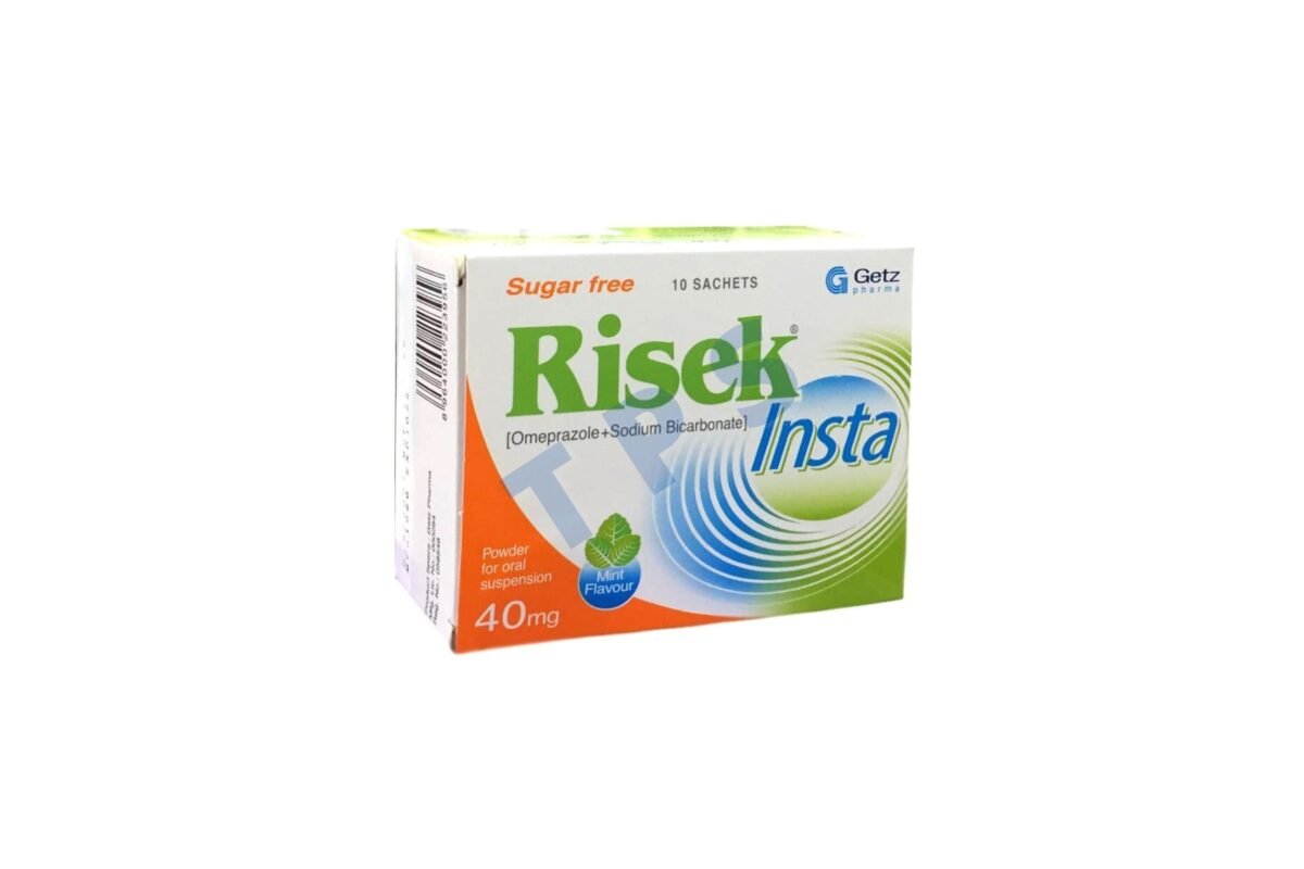 Risek Insta Sachets 40mg - The Pharmacy Services