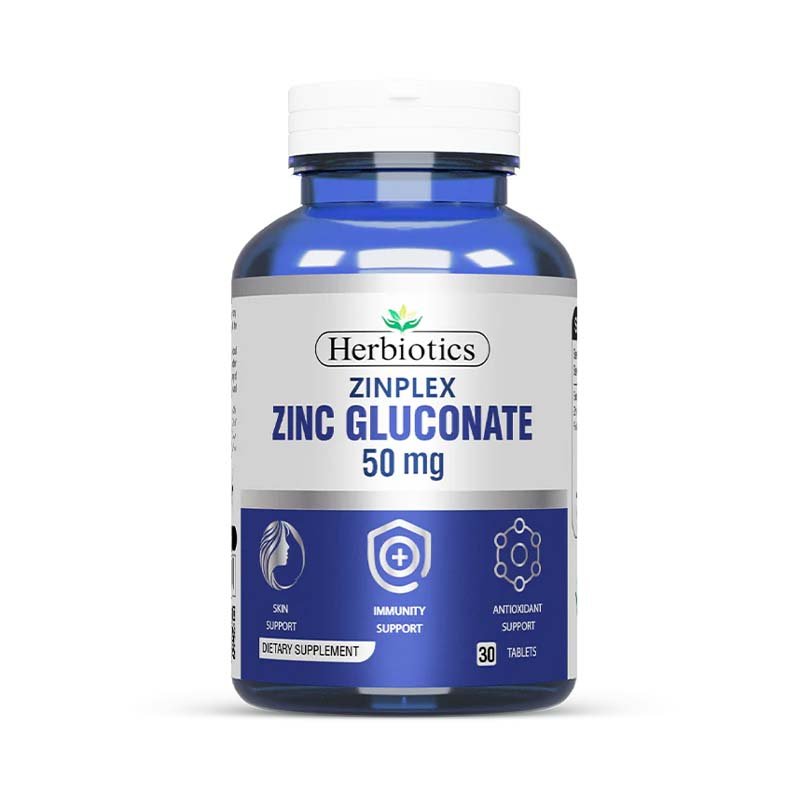 Herbiotics Zinplex (Zinc Gluconate) 50mg - The Pharmacy Services